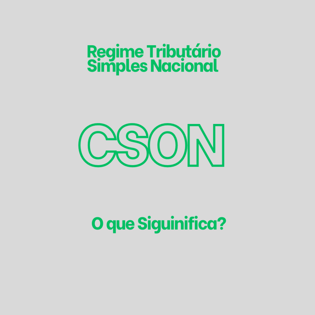 Código CSON - O que Siguinifica ? – Gerência Mais Erp - Hub de Marketplaces